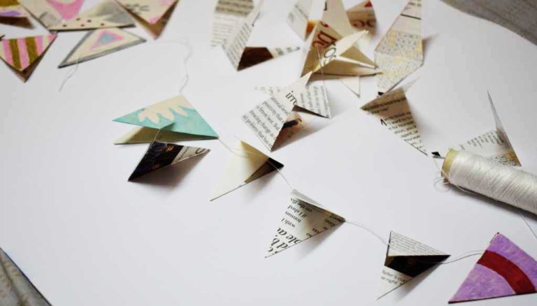 EASY DIY PAPER GARLAND - OoshyBooshy